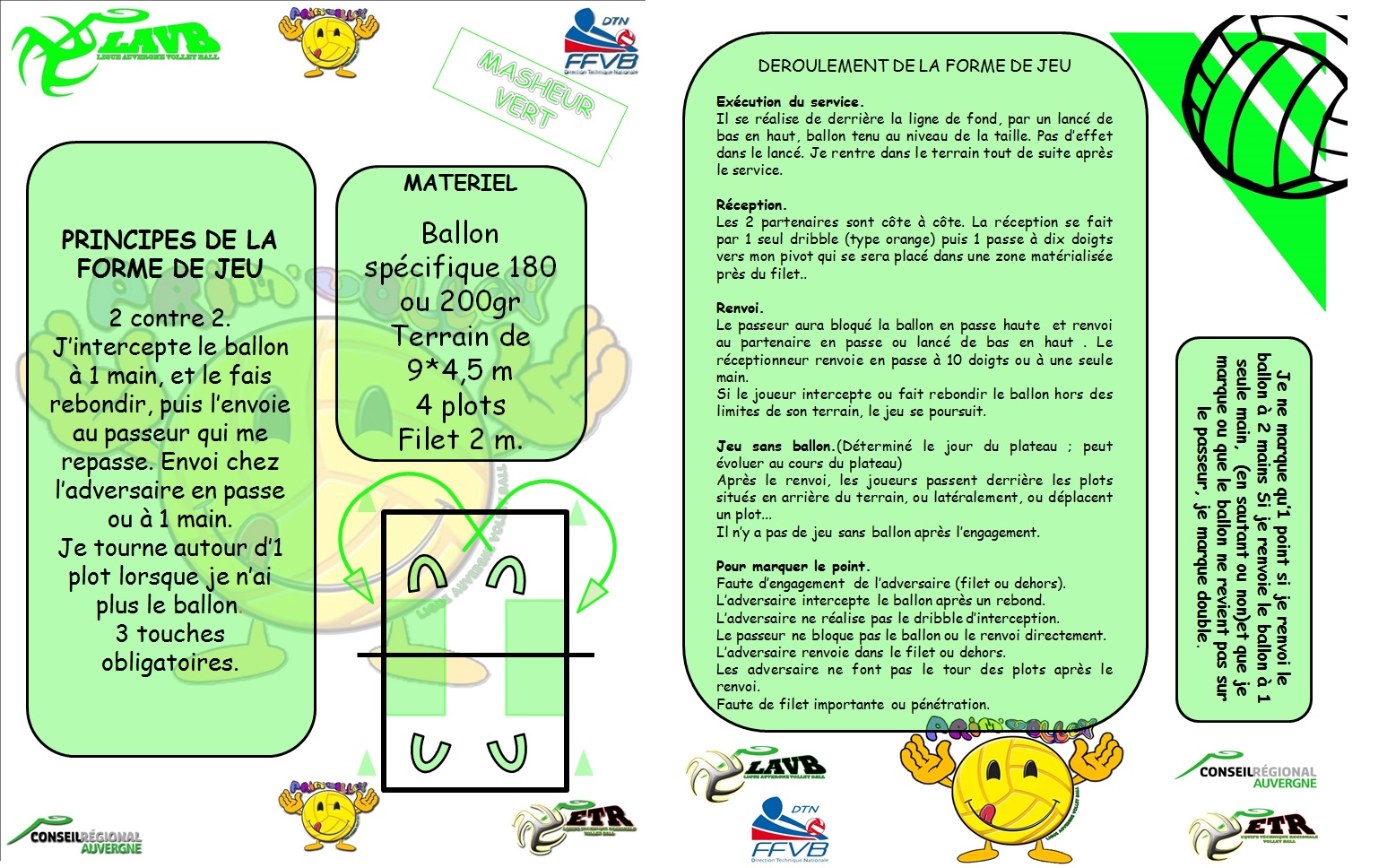 3 – Smasheur vert – Comité du Puy-de-Dôme de volley-ball